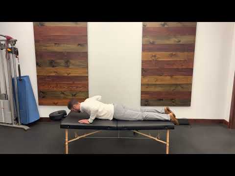 MDT (McKenzie) Prone Press Ups - YouTube