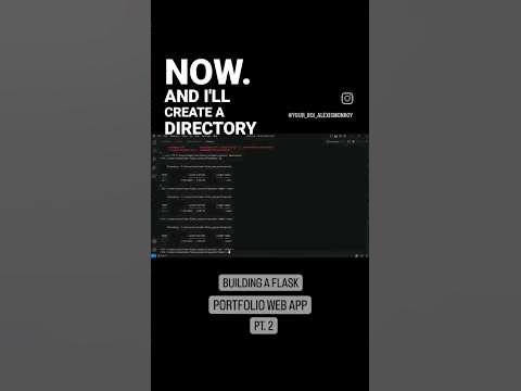 Pt. 2 of building a Flask web portfolio app. #webdev #backend #coding #programming #Flask - YouTube