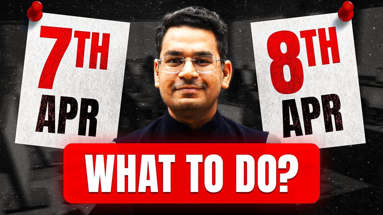 JEE 2025: Important Message for 7th and 8th April Students | Anup sir ...