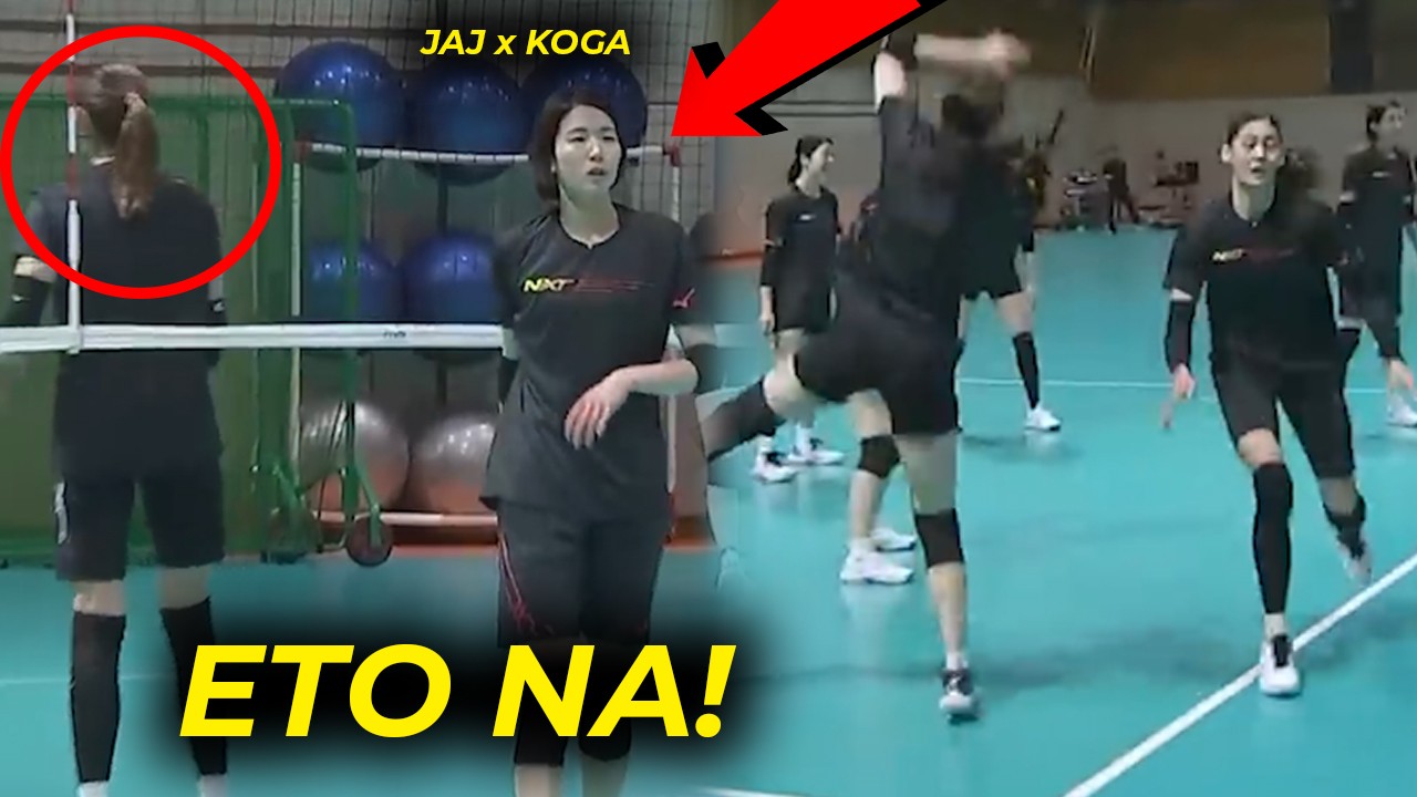 Jaja Santiago training with Japan Women's Volleyball National Team ...