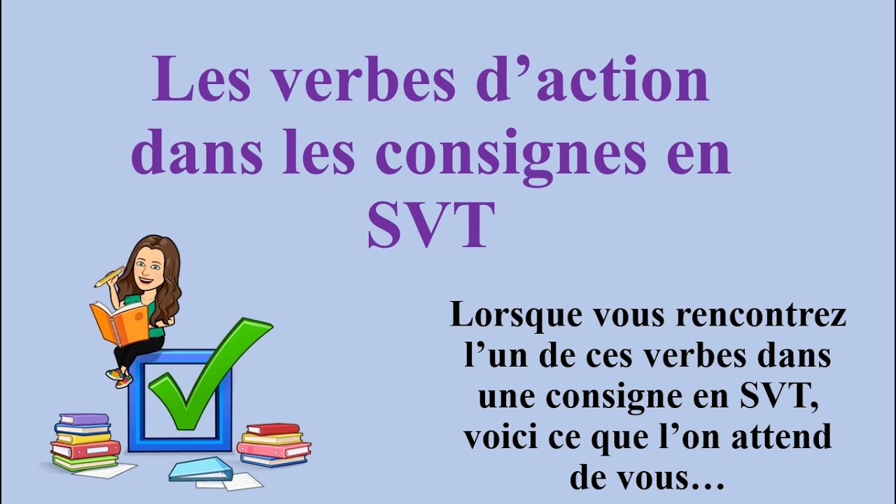Les verbes d’action dans les consignes en SVT - YouTube