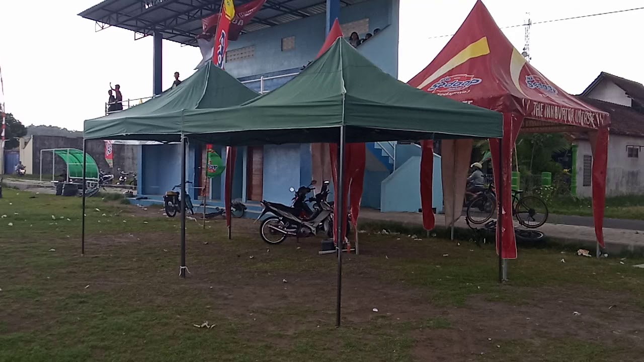 Tes Kekuatan Tenda Lipat Terhadap Angin - YouTube