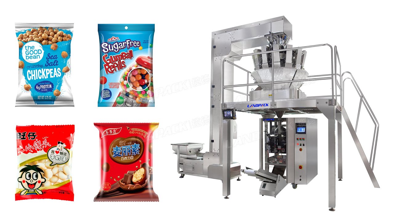 Automation Marijuana Weighing Vertical chips and cannabis Packing ...