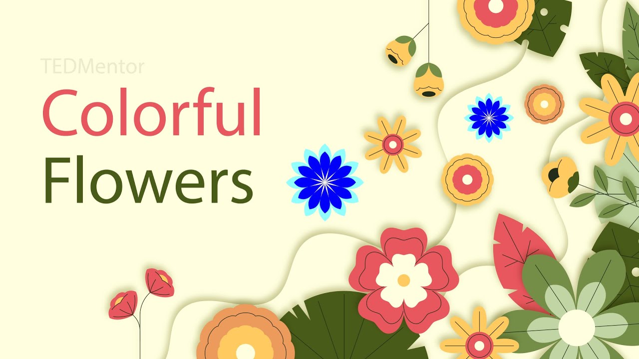 Create Stunning Colorful Flowers in CorelDRAW | Graphic Design Tutorial ...