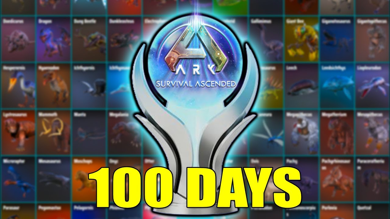 100 Days to Tame EVERY Creature in ARK Ascended! - YouTube