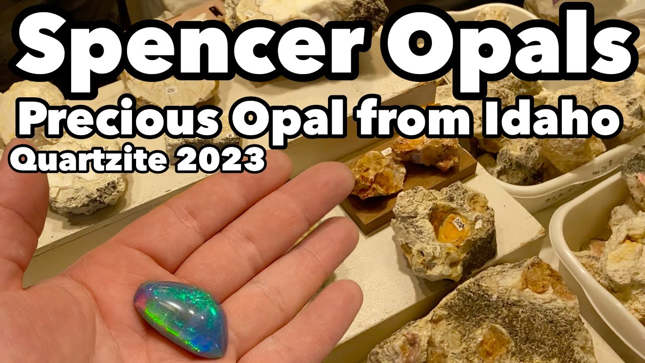 Spencer Opal from Idaho w/ Leo Haight Quartzite Gem and Mineral Show 2023 - YouTube