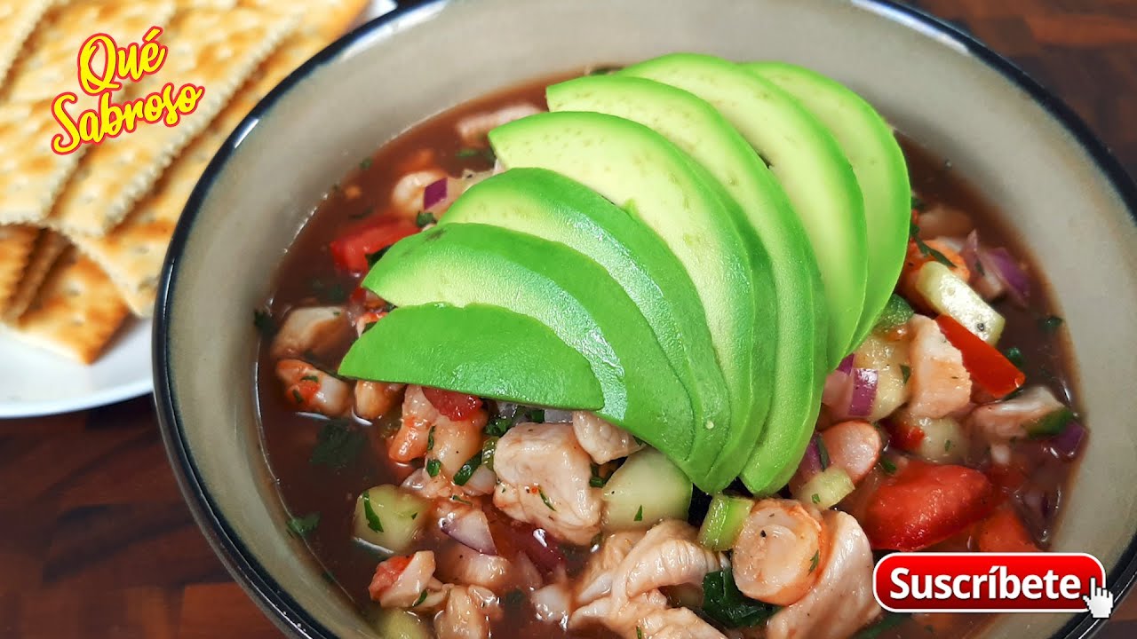 Ceviche de Camarón y Pescado Estilo Sinaloa para Semana Santa 🦐🐟 @Está ...
