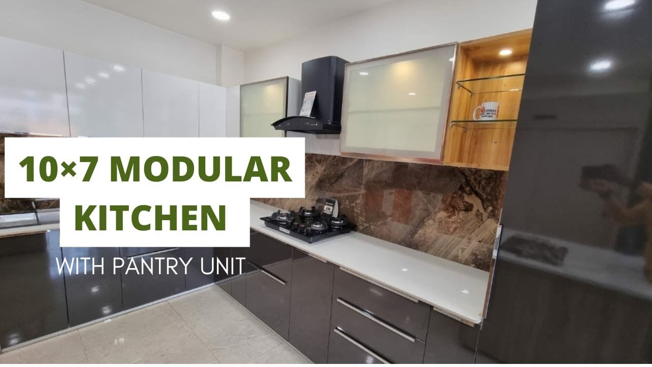 Elegant modular kitchen design|| 10*7 size Kitchen design|| waterproof ...