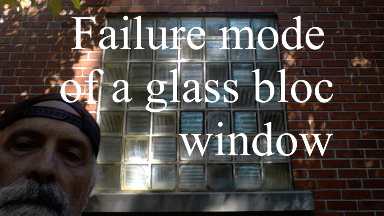 Failure mode of a glass bloc window - YouTube