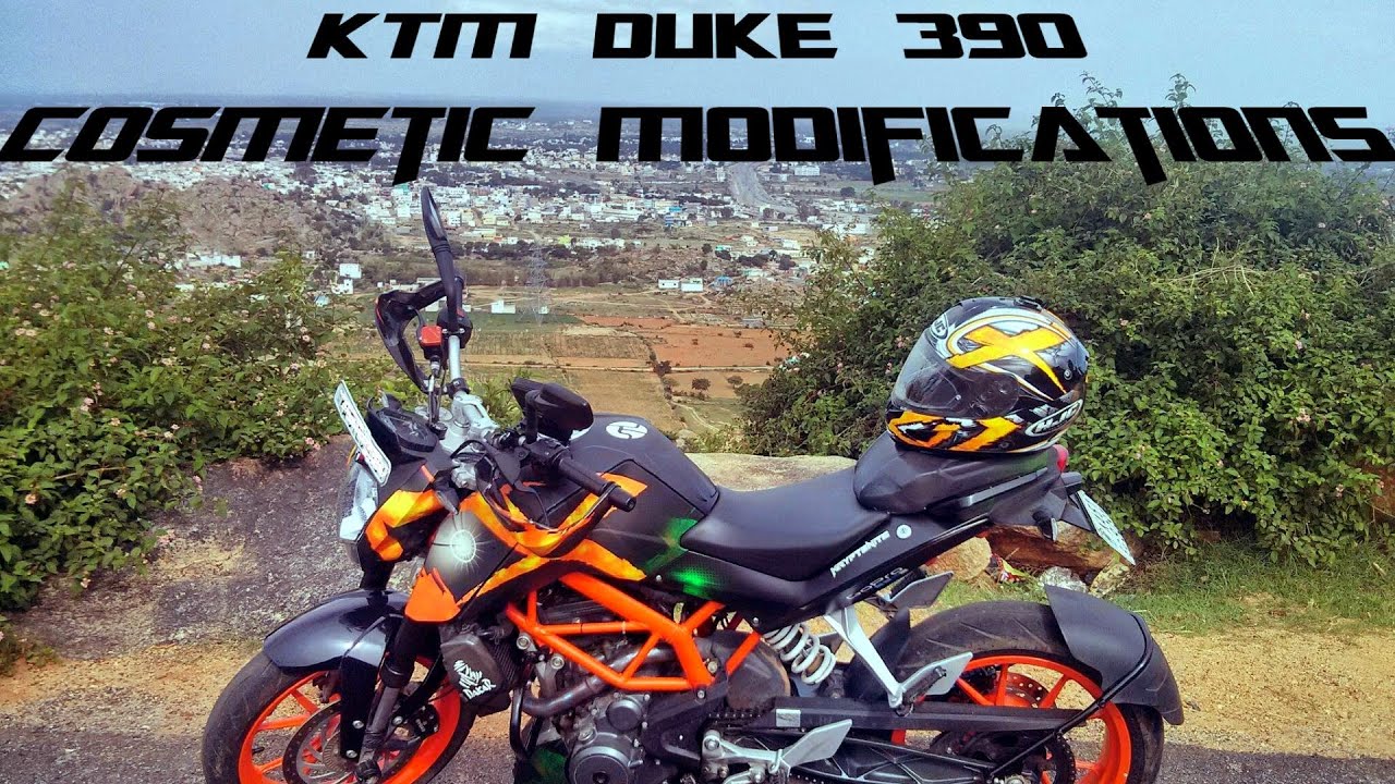 KTM Duke 390 - Cosmetic Modifications | Mod - YouTube