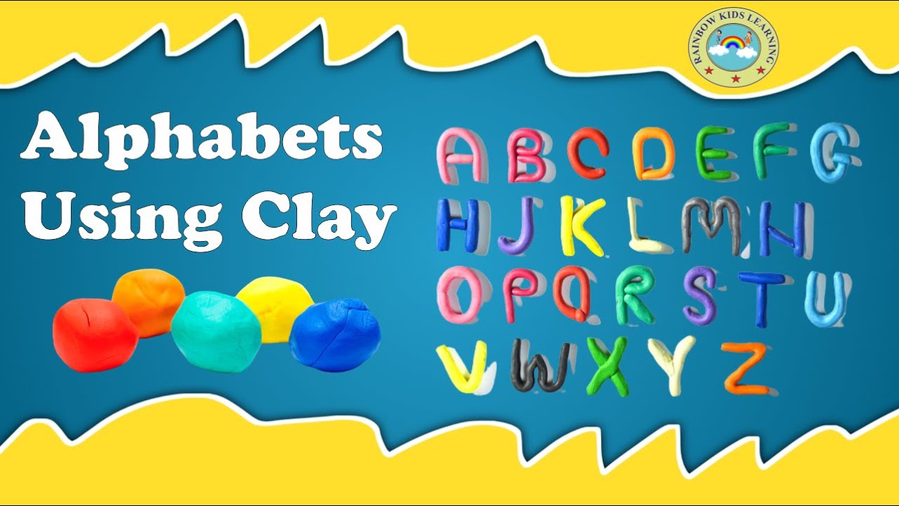 Alphabets using clay - YouTube