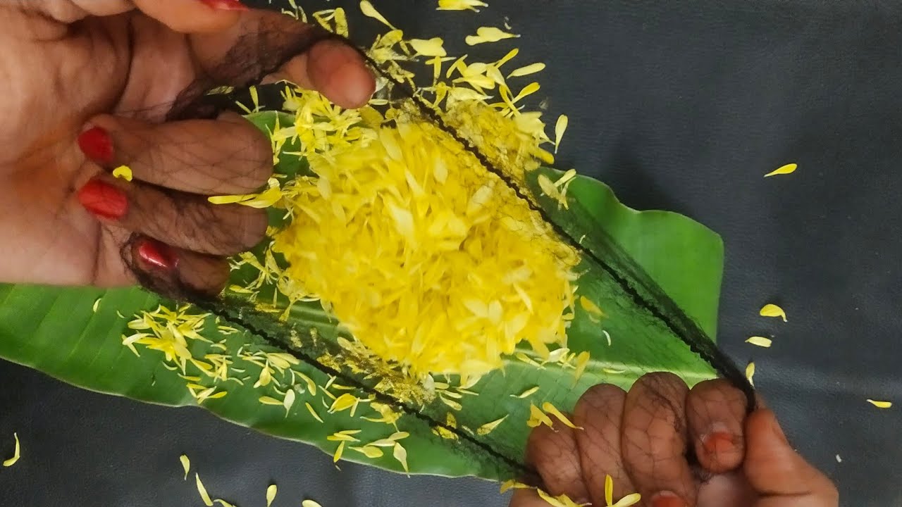 இனி பூ உதிர்ந்து போனா தூக்கி வீசாதிங்க/ bridal flower making with waste ...