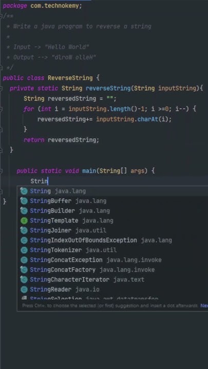 How To Reverse A String In Java Java Shorts Subscribe Javacode Javaprogramming 