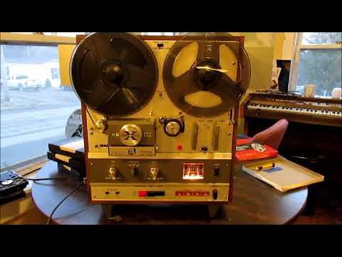 Akai X1800 SD reel to reel record and playback demonstration - YouTube