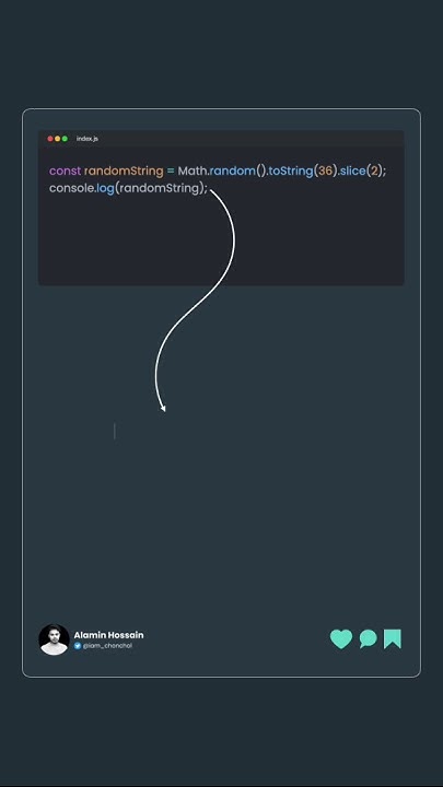 How To Generate Random String In Javascript Youtube