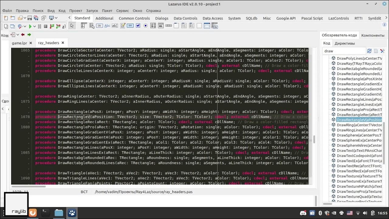 Install RayLib in LazarusIDE - YouTube