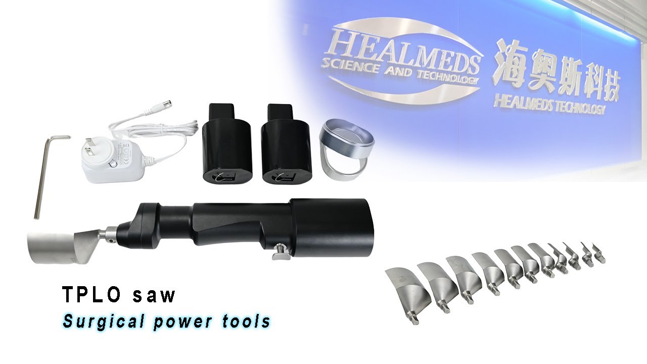 Orthopedic TPLO saw with blade, veterinary saw, medical surgical saw ...