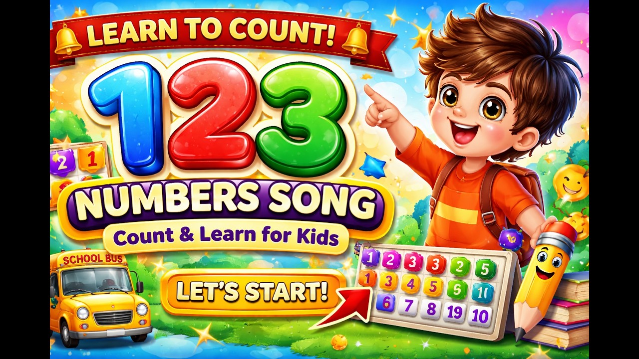 Can you count 123?🔥 Kids Can’t Stop Watching! | Counting Song 1 to 30 ...