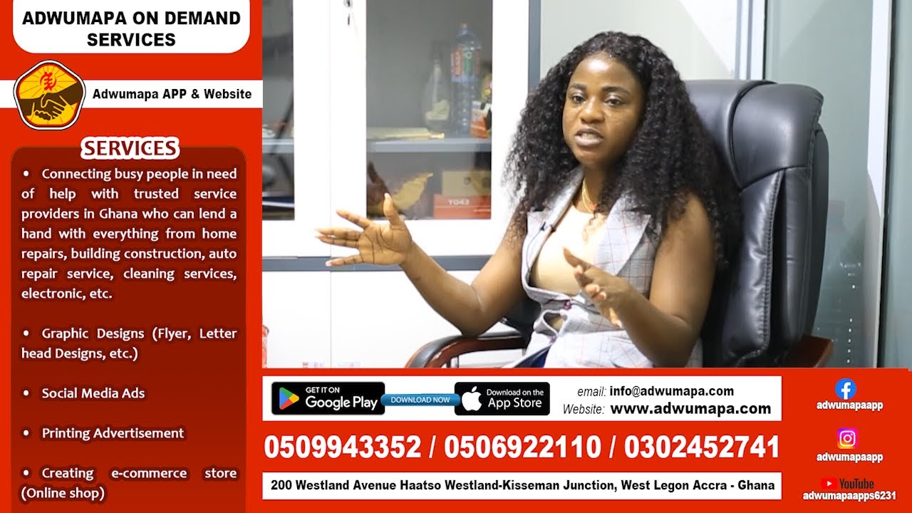 Do you need a job or want your work done with security, ADWUMAPA on Demand Service is hear for ...