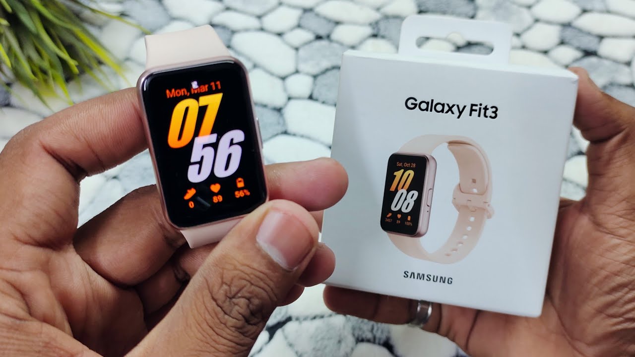Samsung Galaxy Fit3 Smartwatch Unboxing & First Look - YouTube