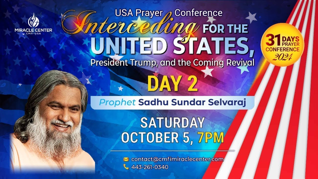 31 Days USA Prayer For President Trump: Day 2 // Prophet Sadhu Sundar ...