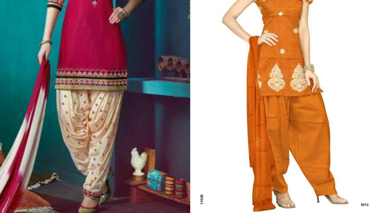 Heavy Simple salwar drafting, cutting and stitching - YouTube