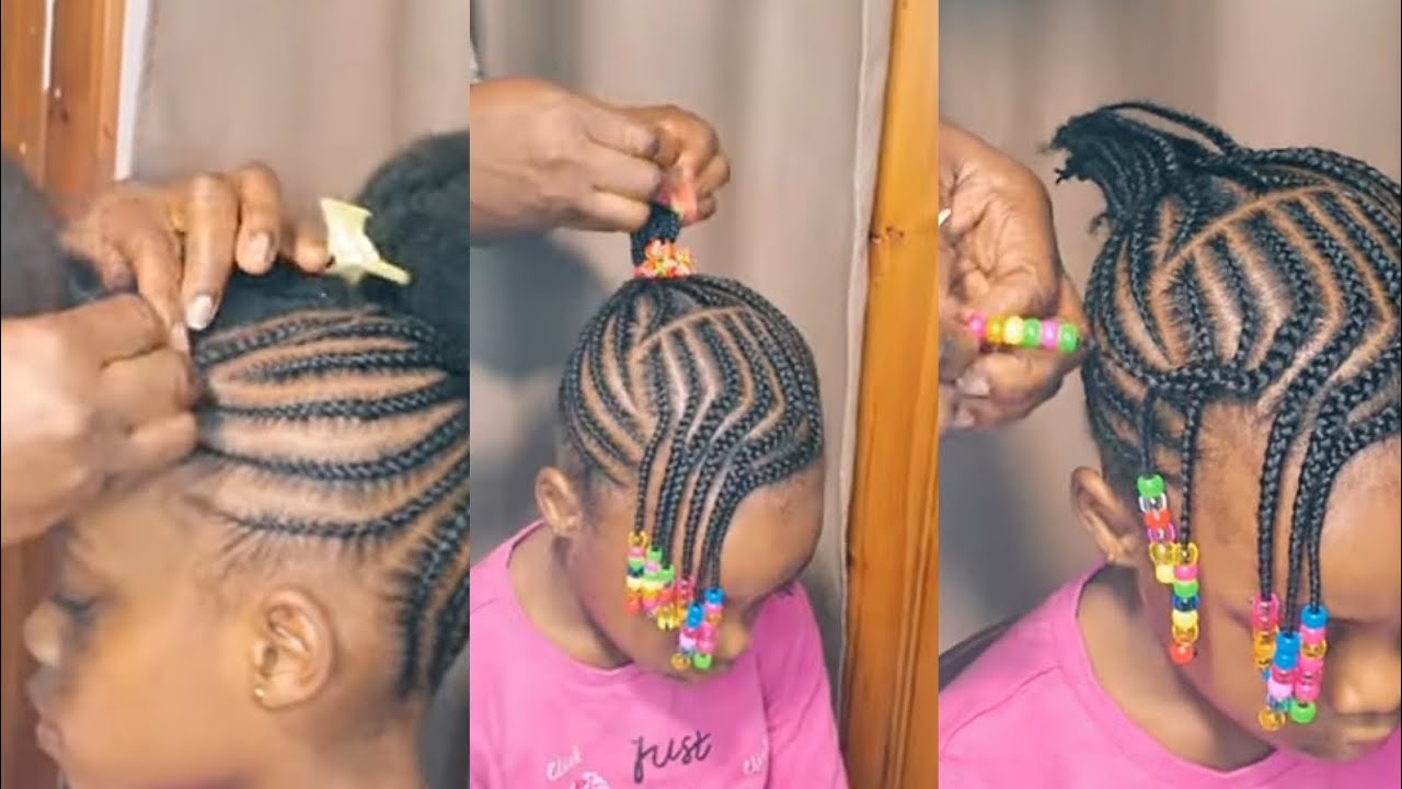 😱Fast Hair Growth with Mini cornrows /Protective Hairstyles for hair ...