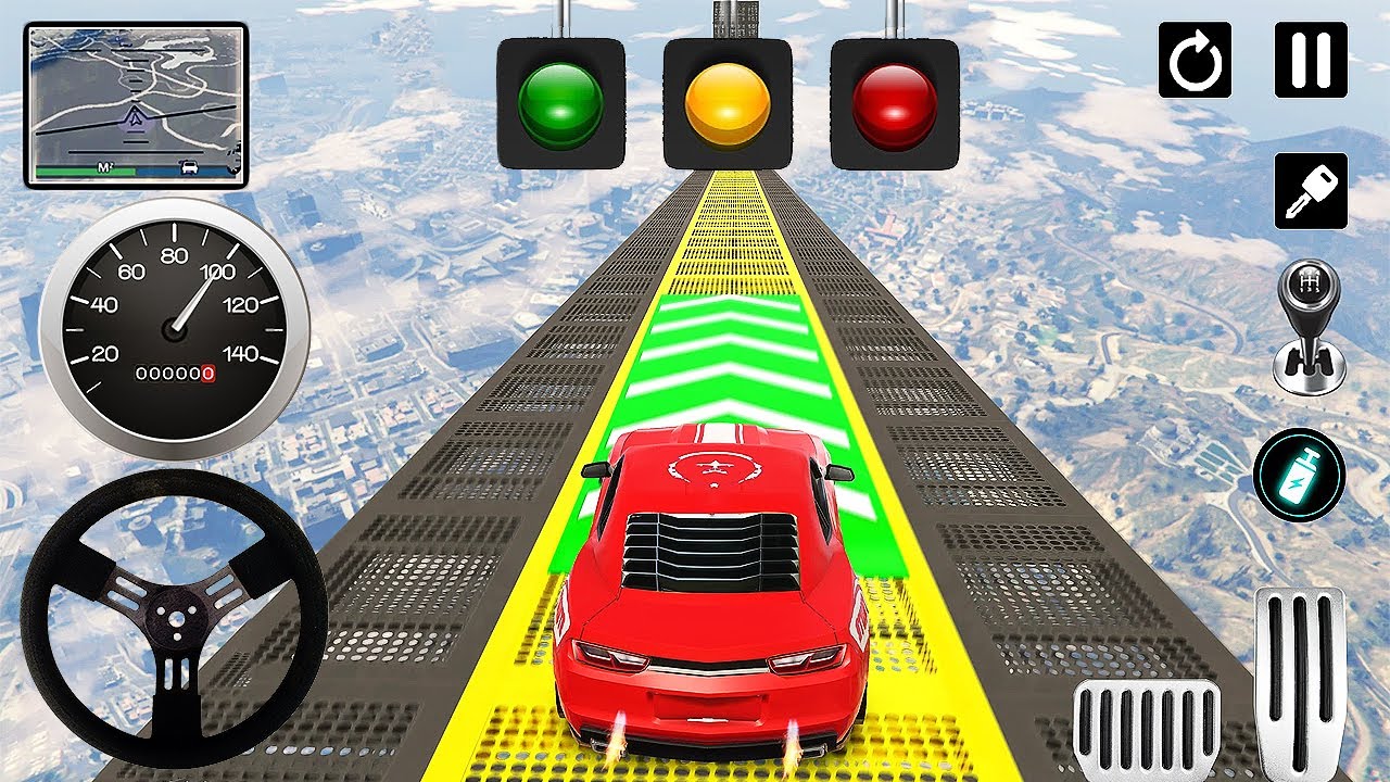 Crazy Mega Ramp Car Stunts Games V6 2023 - 3D GT Racing Impossible ...