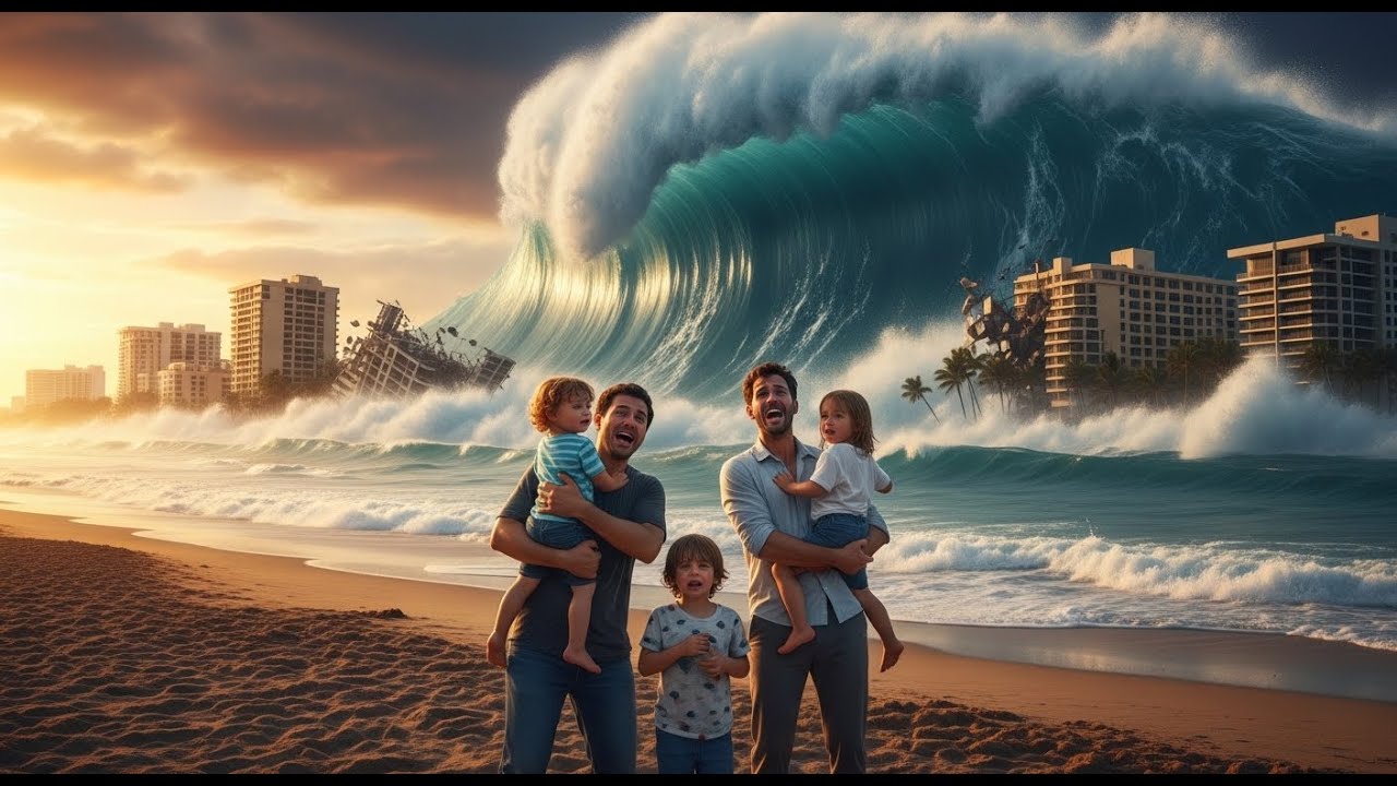 This 1-Kilometer-High Tsunami Is About to Annihilate Miami - YouTube