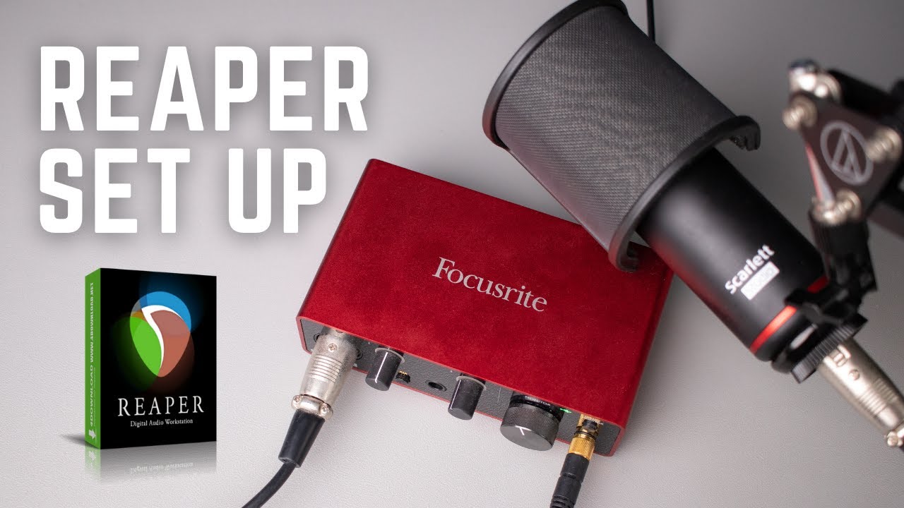 CONFIGURAR REAPER PARA GRABAR CON TU INTERFAZ (FOCUSRITE SCARLETT SOLO ...