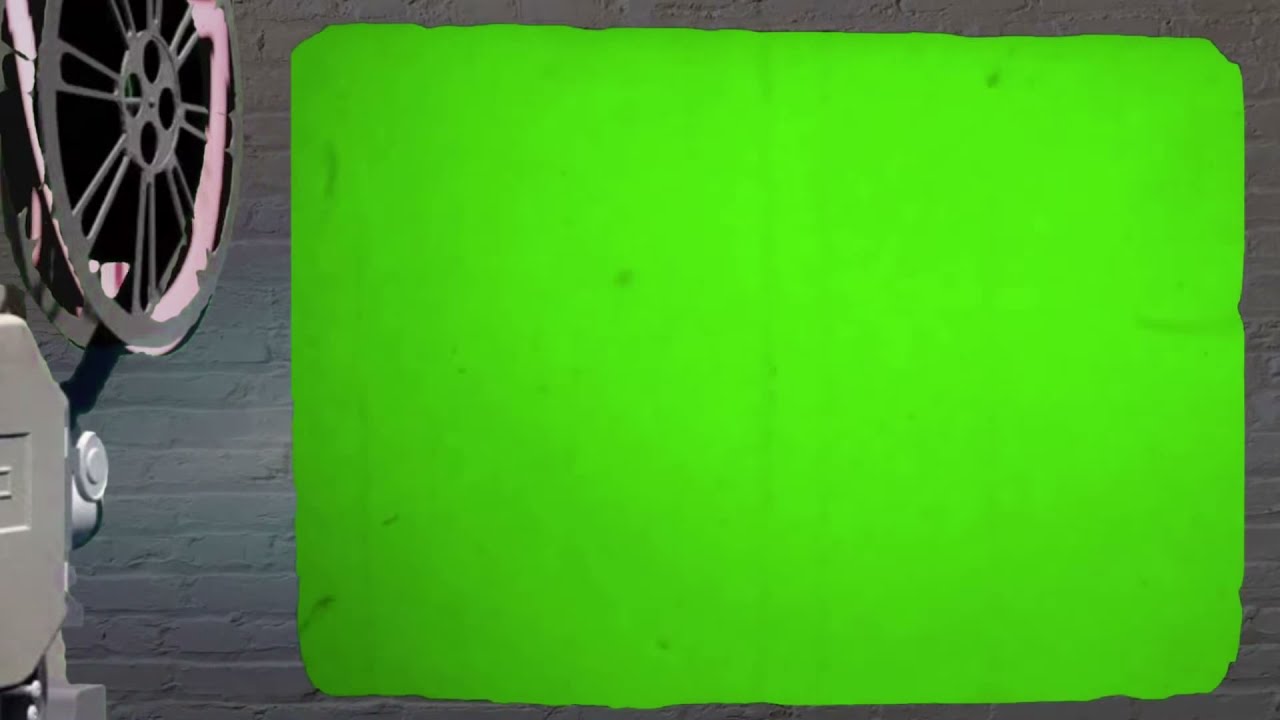 Old Movie Projector Green screen HD video effect - YouTube