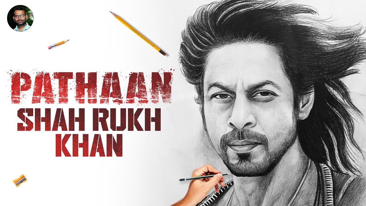 Pathaan Shah Rukh Khan Drawing | SRK | Pencil Drawing | Live Art ...