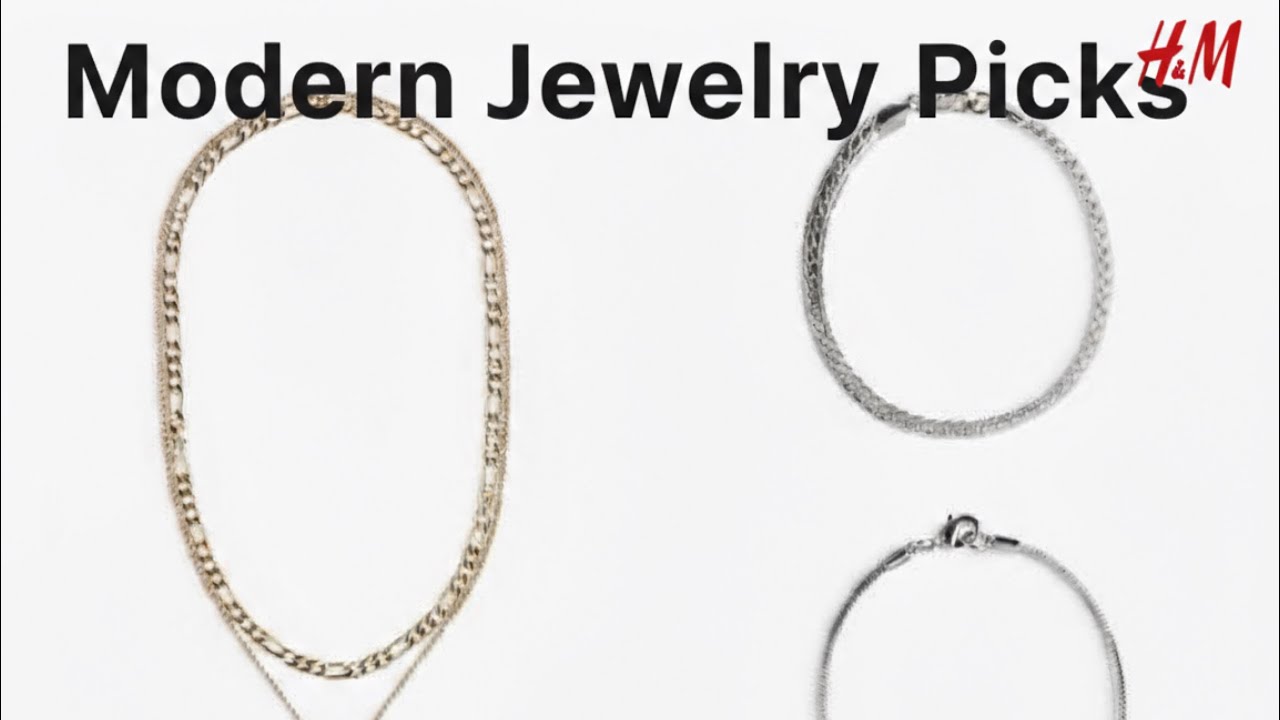 Unboxing | H&M | Accessories | 2-Pack Necklaces Gold/Silver | 2-Pack ...