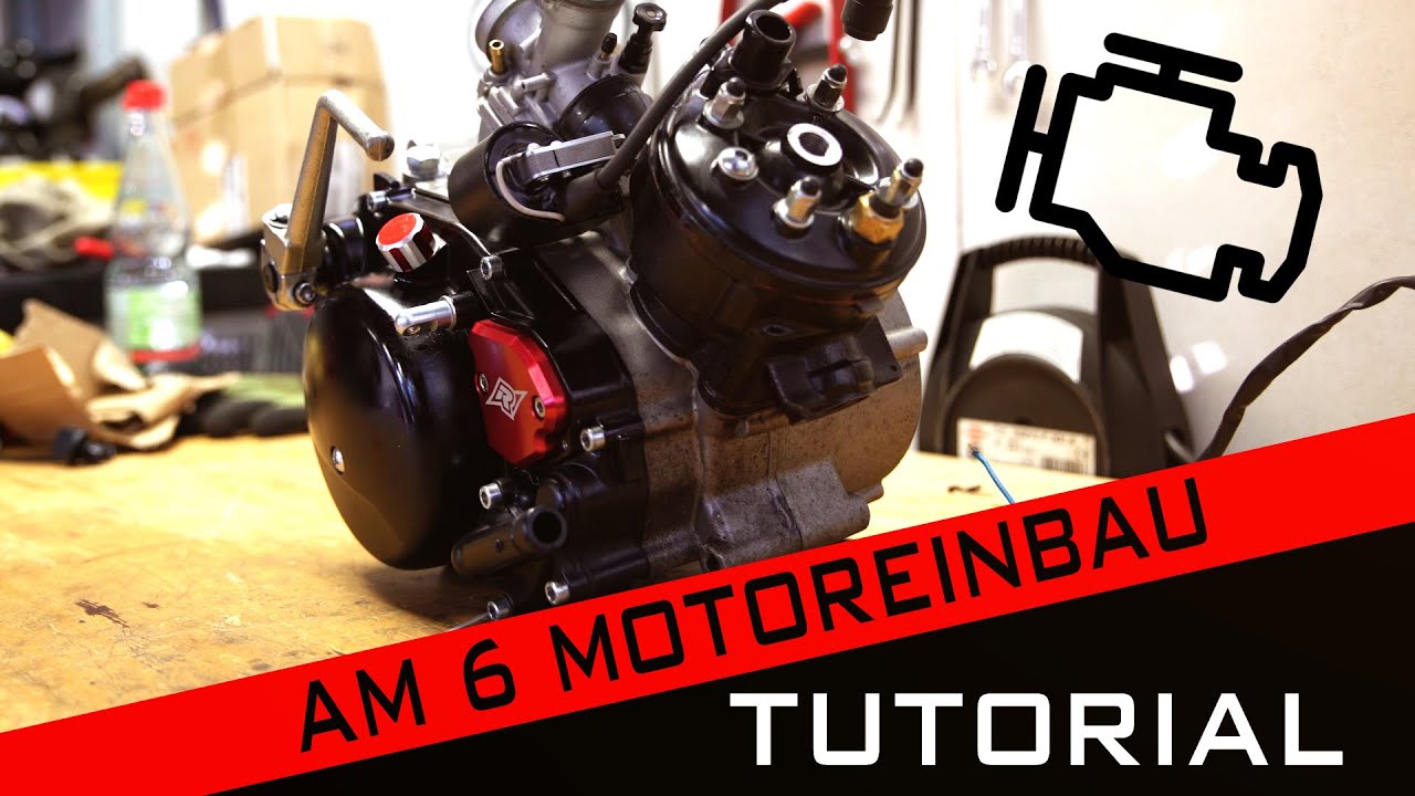 Motor Einbau @ Rieju MRT (Minarelli AM6) | Tutorial - YouTube