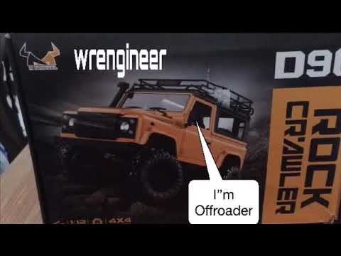 UNBOXING MN D90 RC ROCK CRAWLER OFFROADER DEFENDER REVIEW - YouTube