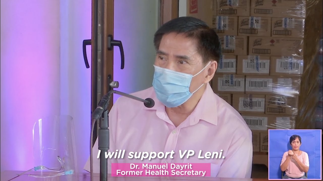 Dr. Manuel Dayrit: "I will support VP Leni" - YouTube