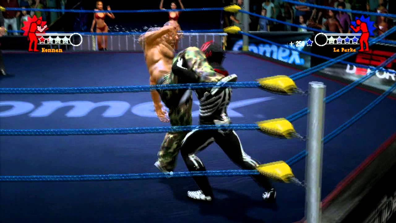 Lucha Libre Heroes Del Ring - Part 3 Konnan vs La Parka - YouTube