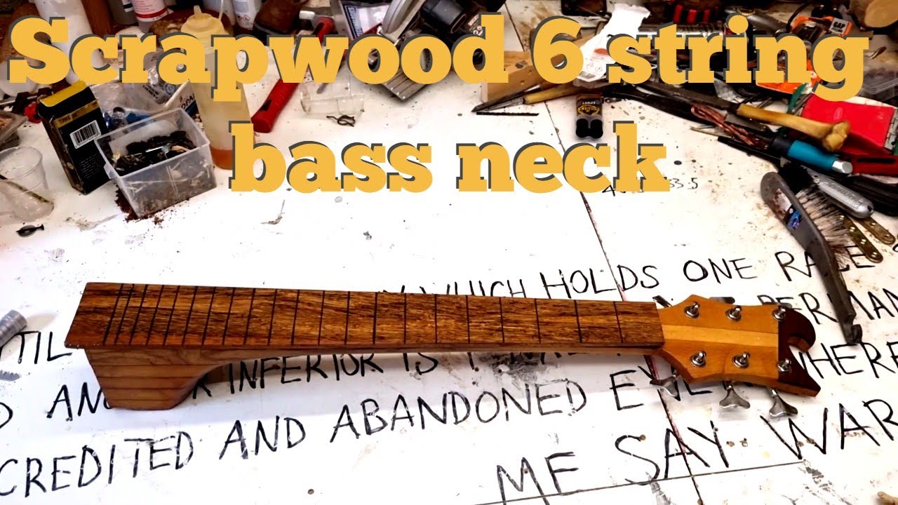 Scrapwood 6 String Bass Neck - YouTube