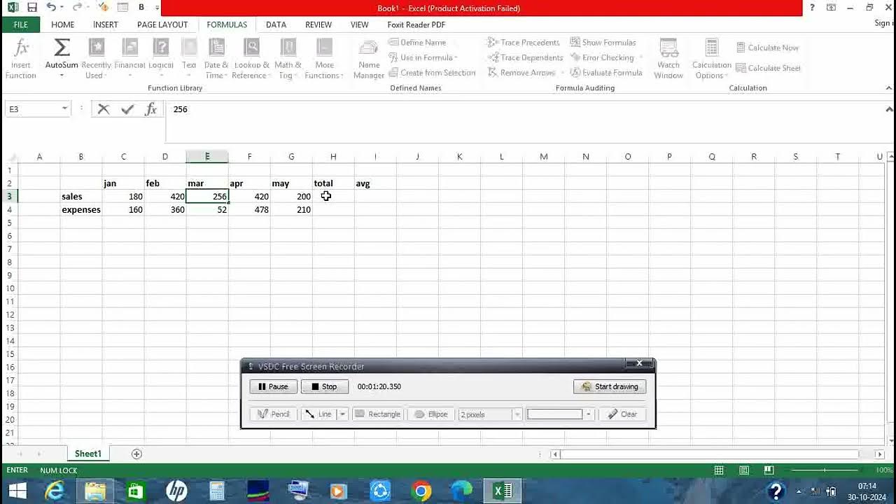 How to Use SUM and AVERAGE Functions in Excel | Excel Basics Tutorial - YouTube