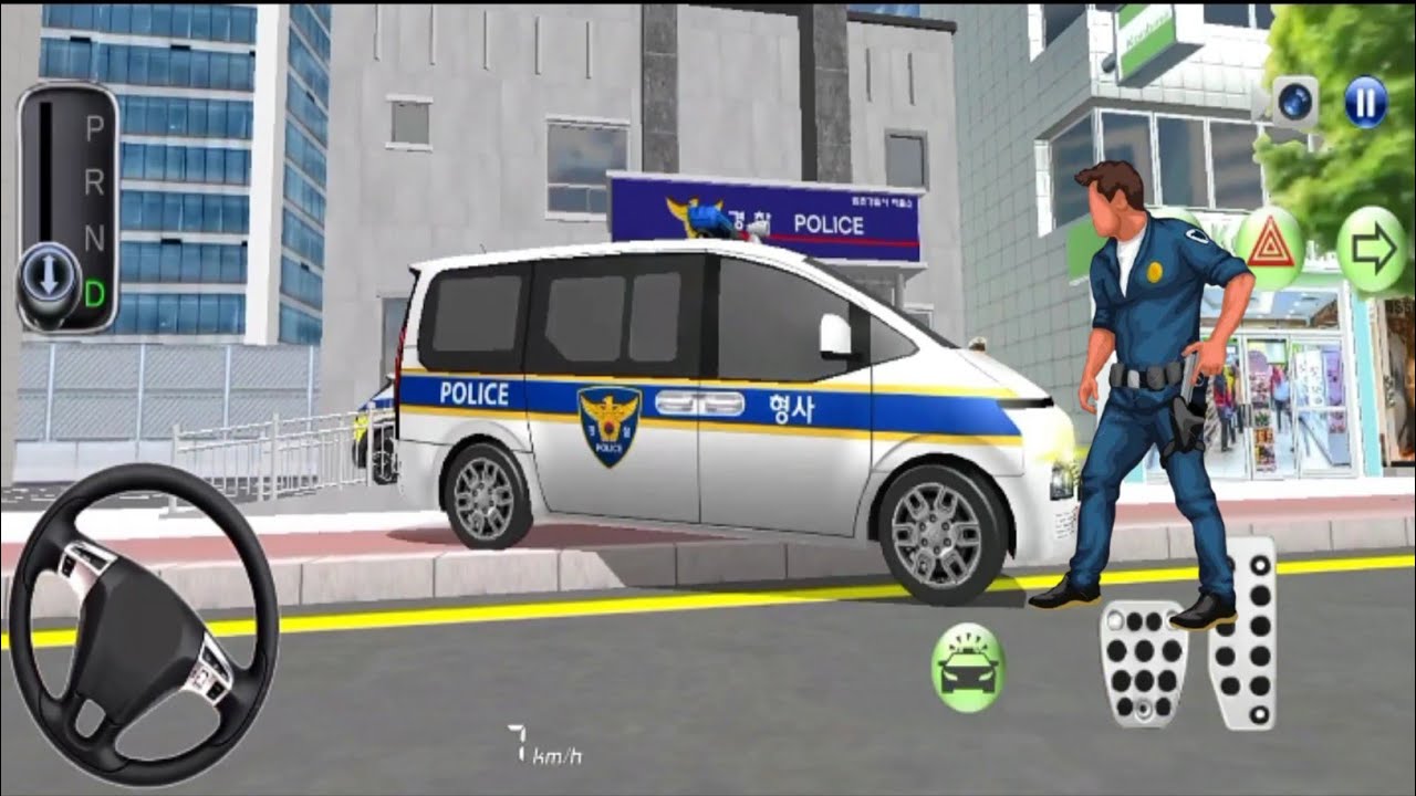 New Police Siren Sound Van car Hyundai Staria - 3D Driving Class 2024 ...