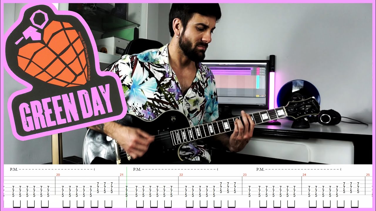 GREEN DAY - Look Ma, No Brains! [GUITAR COVER + TAB] 🎸 |LESSON| Fácil ...