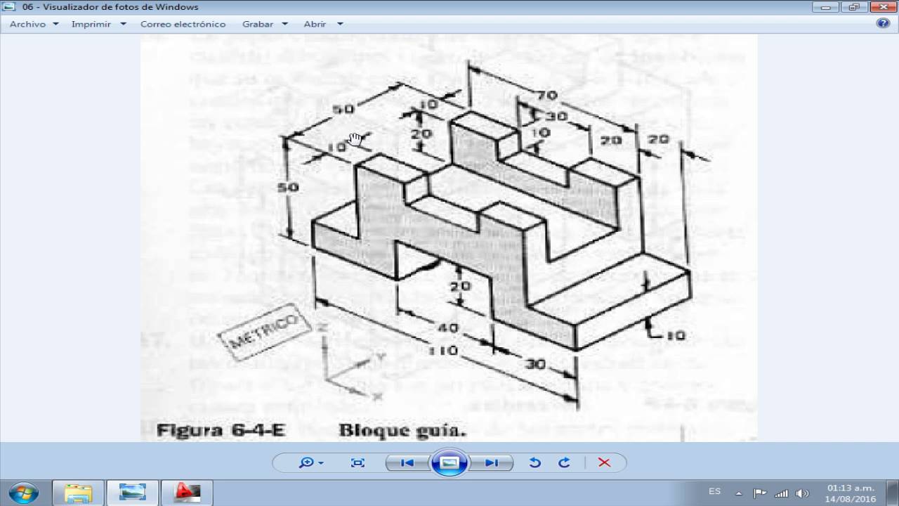 bloque guia 3D en autocad - YouTube