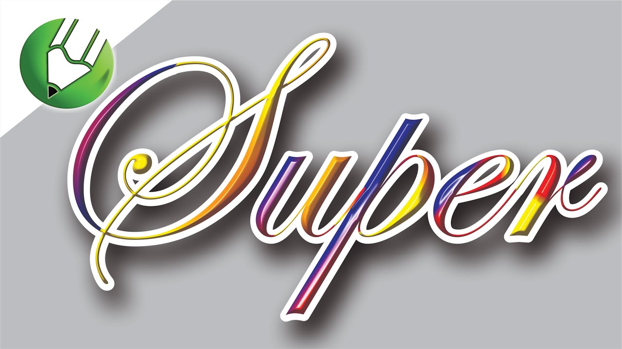 Super Design Text || Adrees Graphics || 3D logo Design || # ...