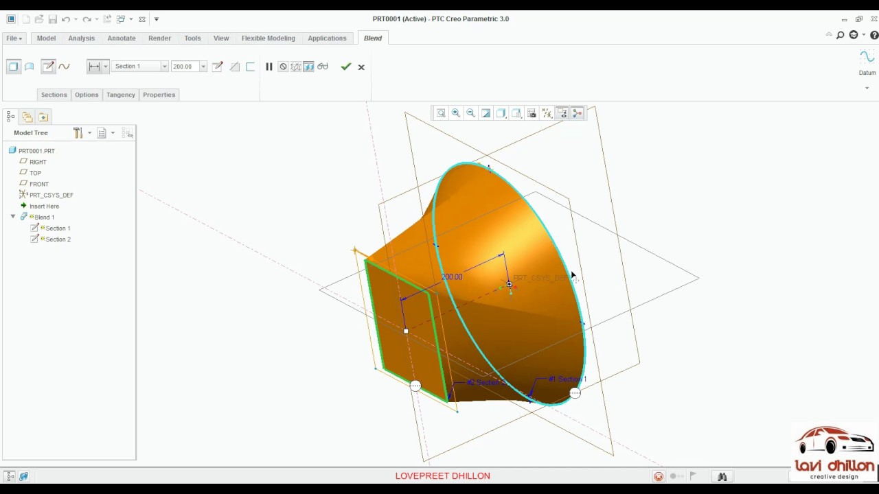 BLEND FULLY EXPLAINED CREO 3.0 - YouTube