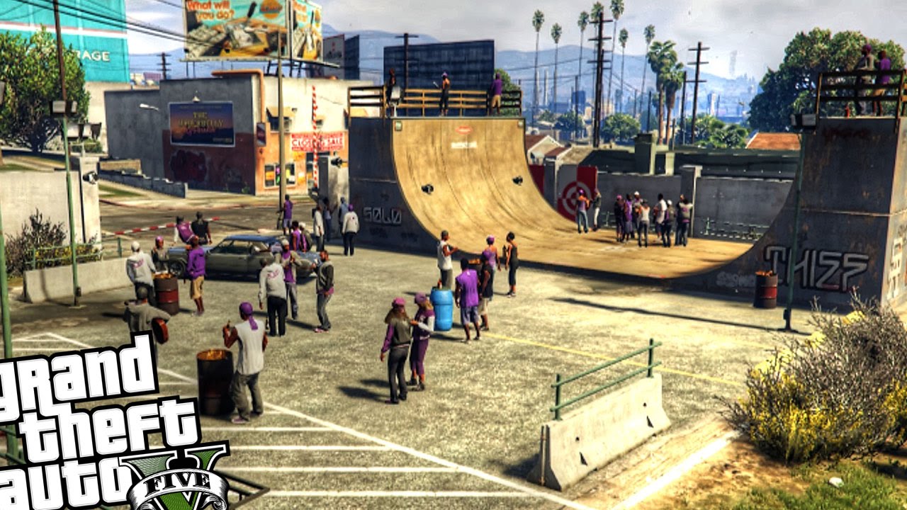 Ballas Gang Party - GTA 5 PC MOD - YouTube
