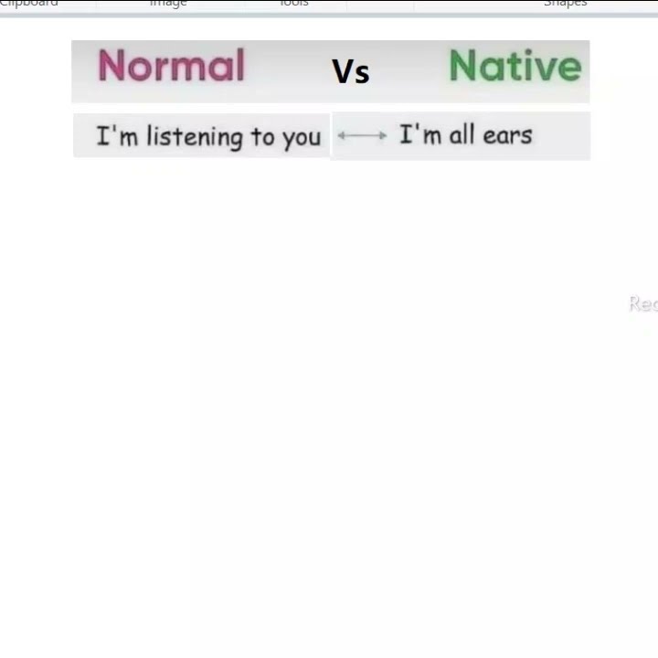 Normal Vs Native English Try to Speak Native English #learn # ...