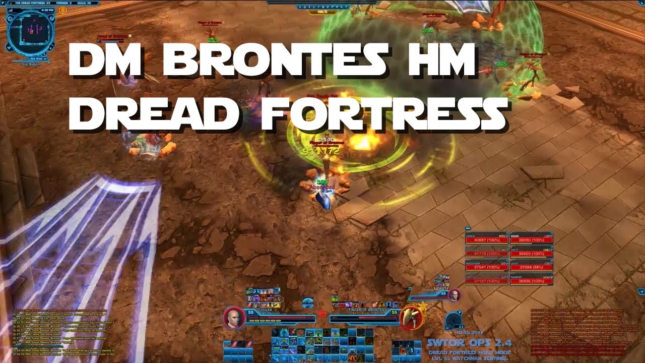 SWTOR OPS - Dread Master Brontes 8HM [Solstice] (Dread Fortress ...