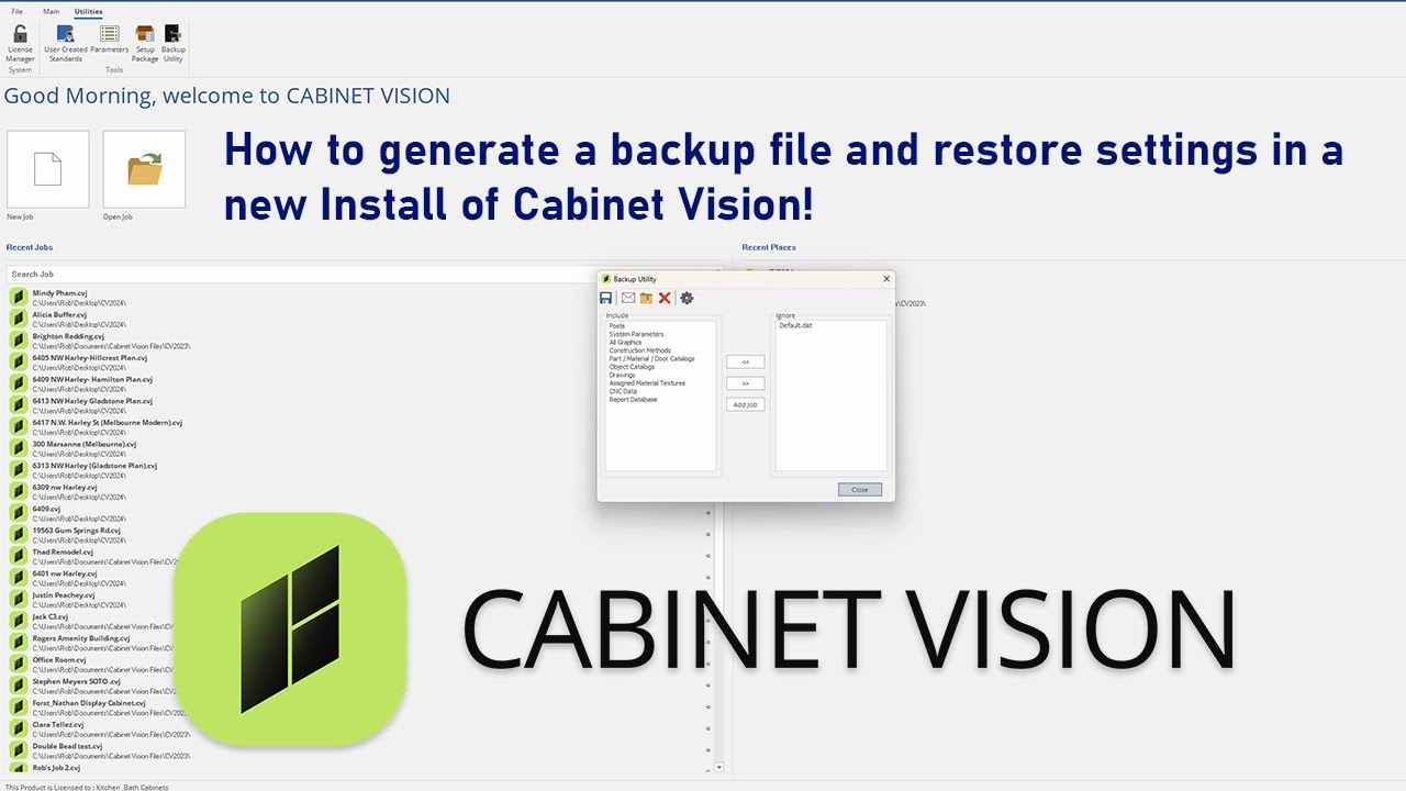 How to generate a backup file and use it to restore setting in new ...