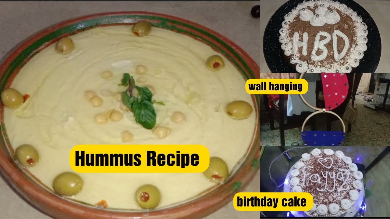 Hummus recipe authentic || how to make beautiful wall hanging, 2 ...