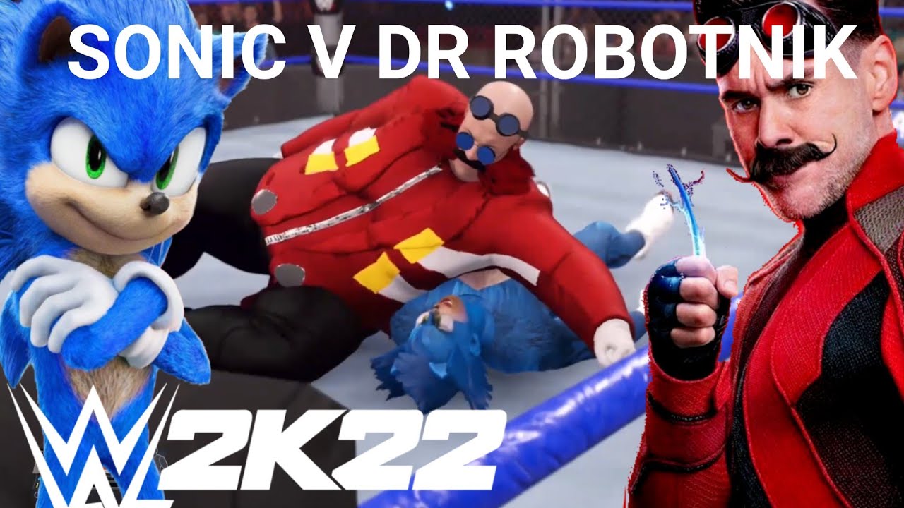 WWE 2K22: Sonic v Dr Robotnik *STEEL CAGE* - YouTube
